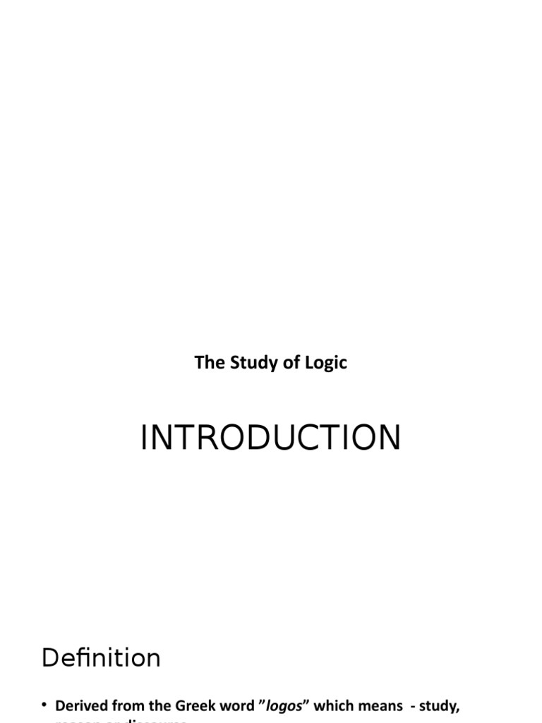 Logic 1 | PDF | Logic | Concept