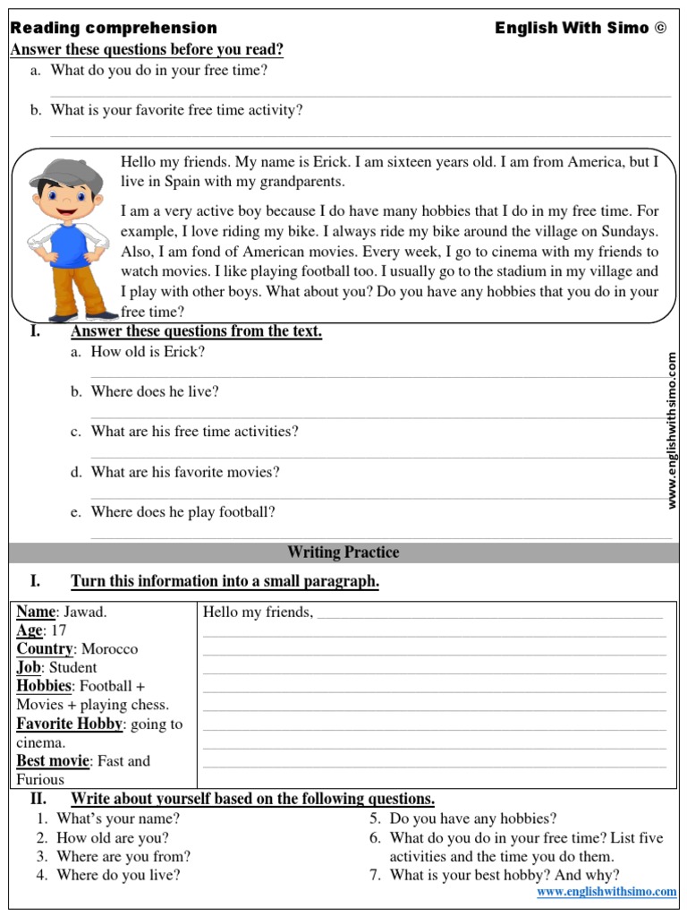 Common Core Reading Comprehension Worksheets Grade 2