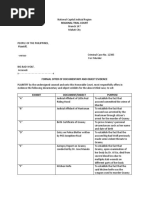 Sample Comment On Formal Offer of Evidence | PDF | Hearsay | Witness