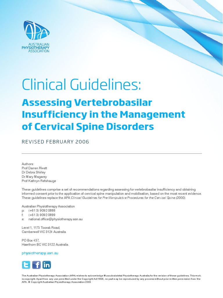 APA VBI Guidelines | PDF | Informed Consent | Physical Therapy