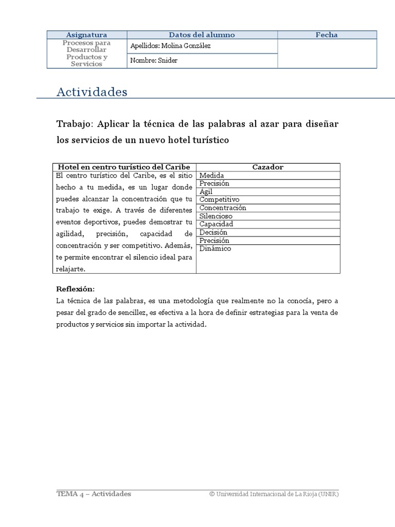 Técnica de las palabras al azar | PDF Técnica de las palabras al azar | PDF