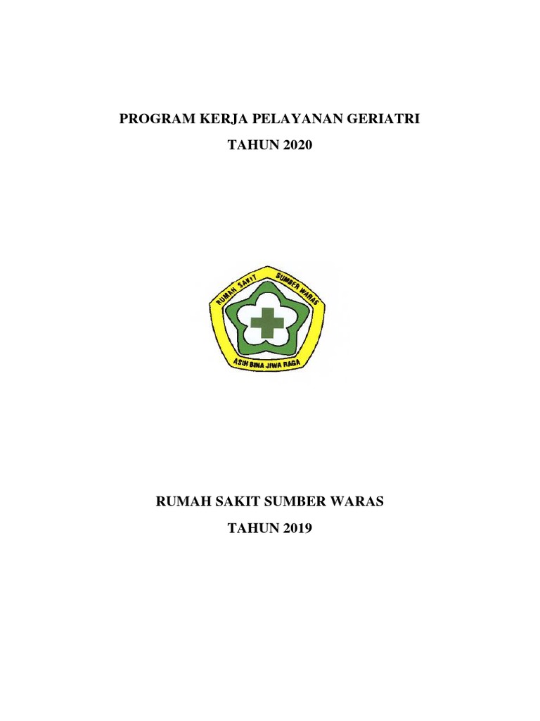 Program Kerja Pelayanan Geriatri 1 PDF | PDF