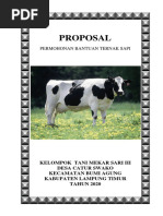 Contoh Proposal Permohonan Bantuan Ternak Sapi | PDF