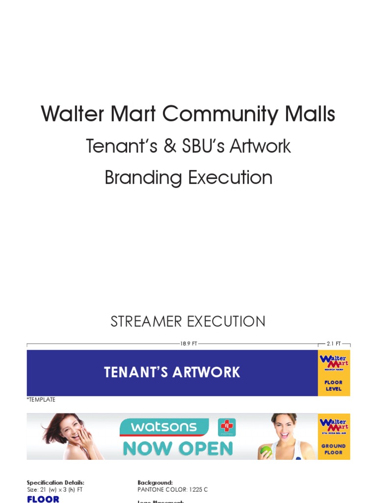 Walter Mart Artwork Branding Guidelines | PDF | Typography | Graphic Design