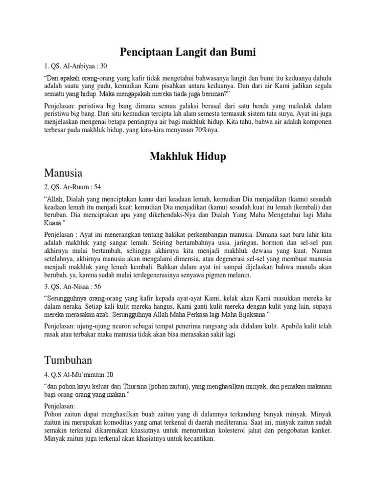 Penciptaan Langit Dan Bumi | PDF | Agama & Spiritualitas