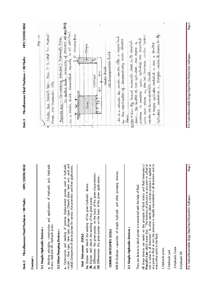 Hpc Unit 3x Pdf Pdf Pump Hydraulics