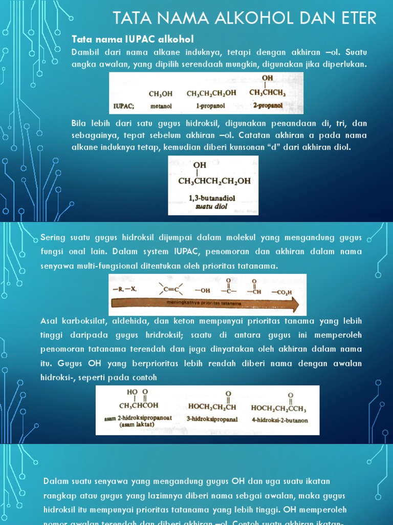 Tata Nama Alkohol Dan Eter | PDF