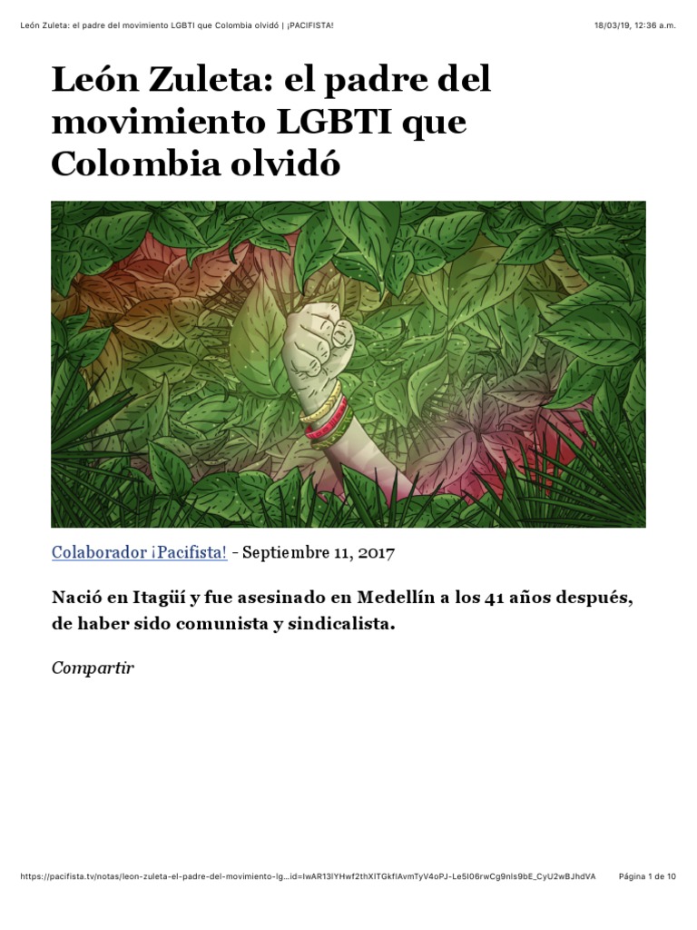 León Zuleta - El Padre Del Movimiento LGBTI Que Colombia Olvidó ...