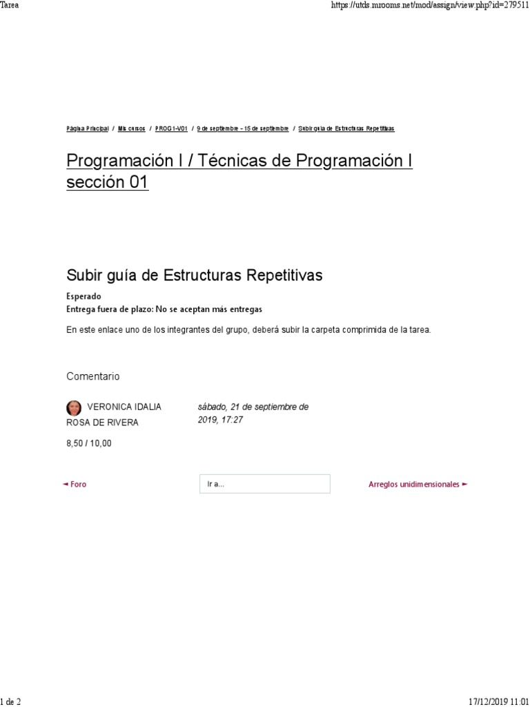 Tarea Estructuras Repetitivas PDF | PDF