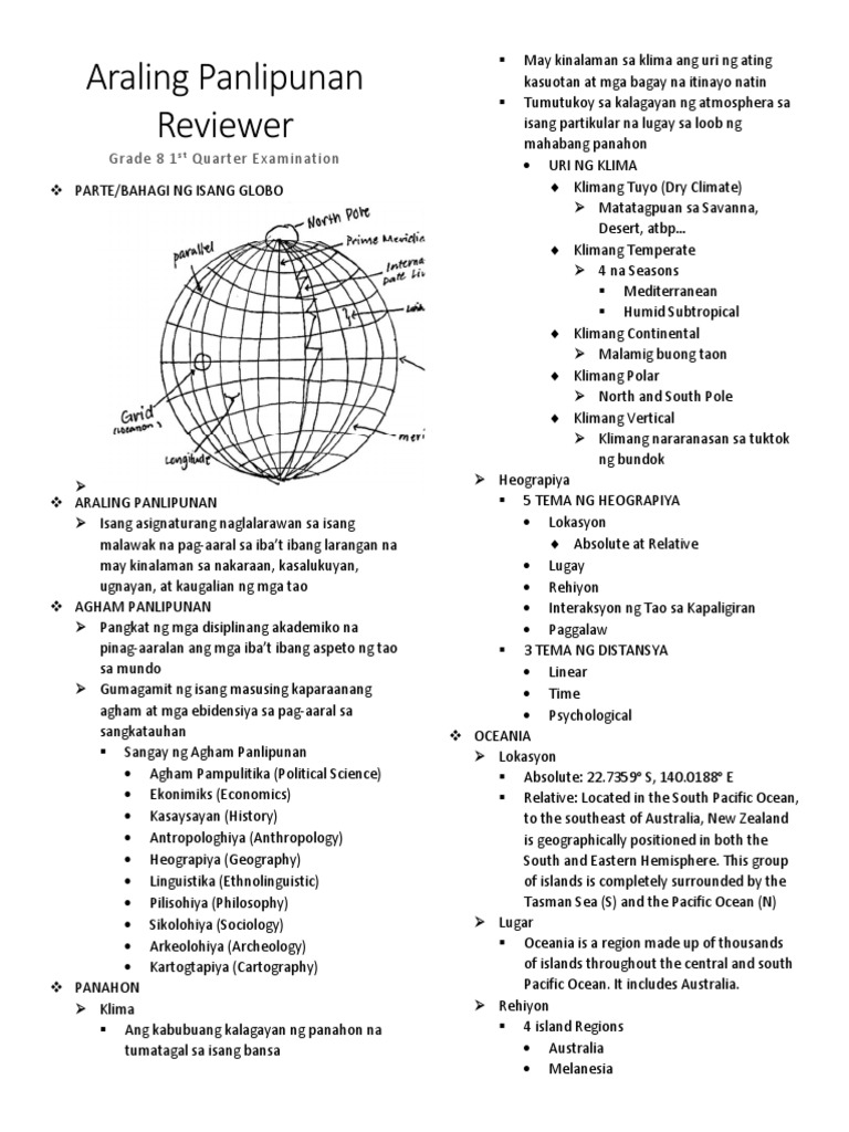 Ap Reviewer G8 | PDF