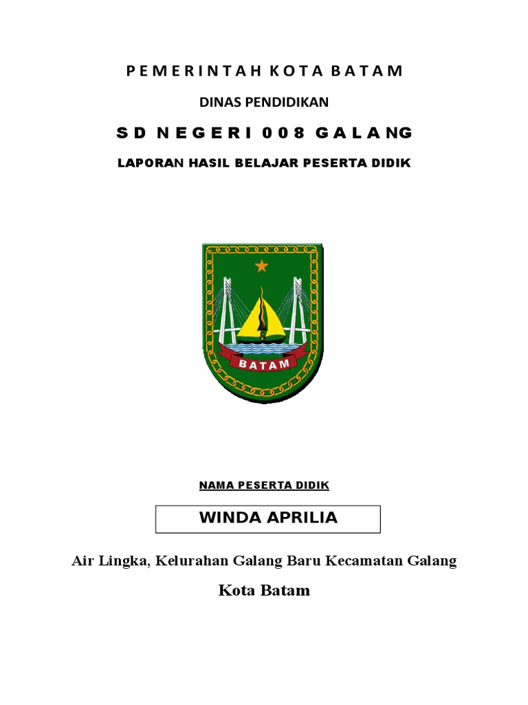 Cover Dan Identitas Rapor | PDF