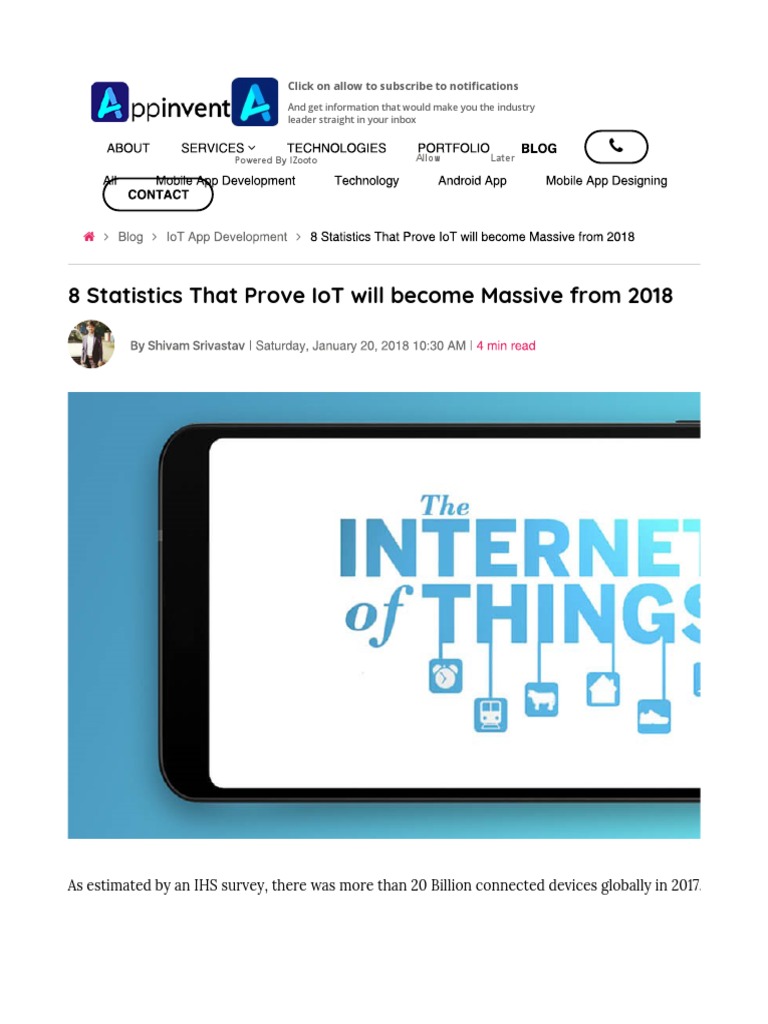 Iot | PDF | Internet Of Things | Mobile App