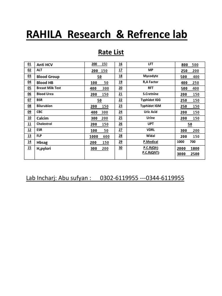 RAHILA Research Lab | PDF