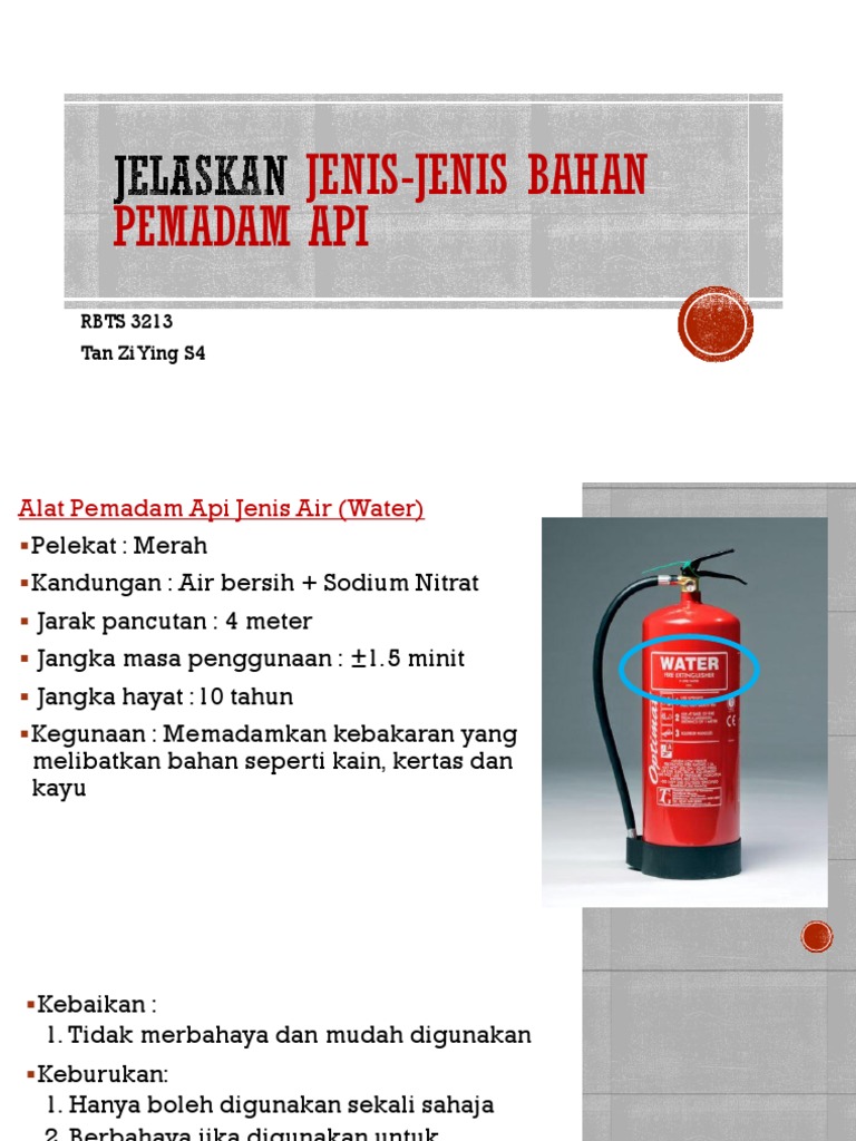 Jenis-Jenis Bahan Pemadam Api | PDF
