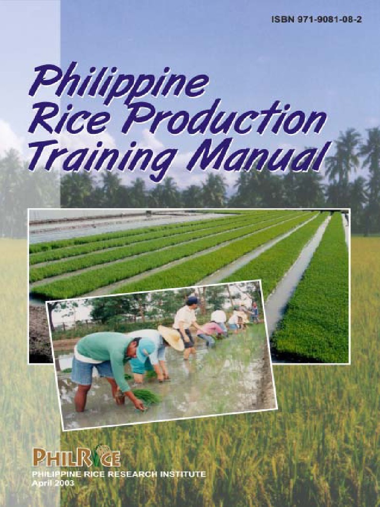 Philippine Rice Production Training Manual PDF | PDF
