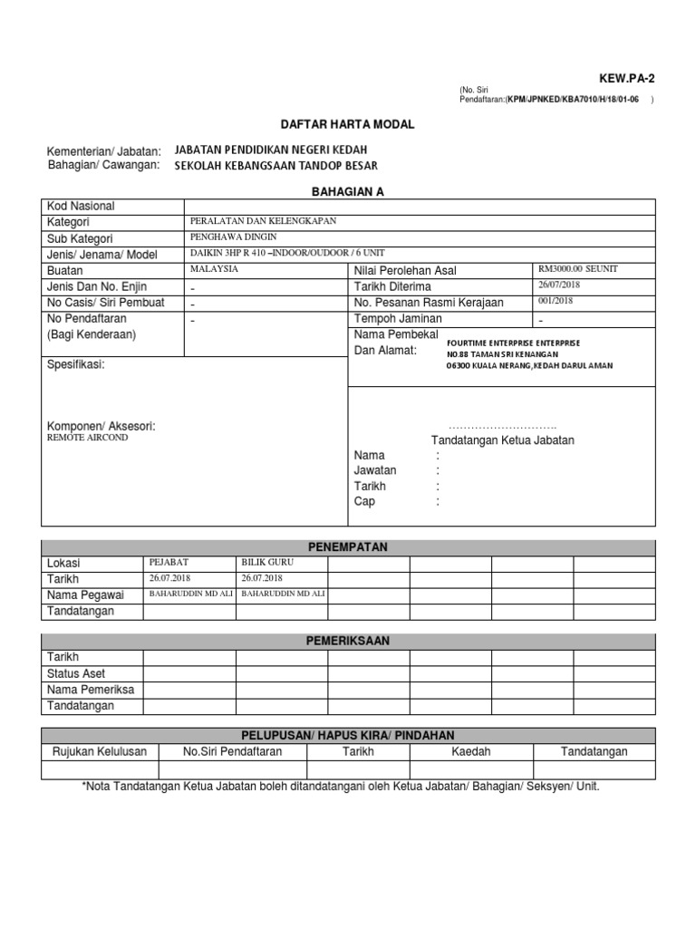 Kew-Pa2 Harta Modal | PDF