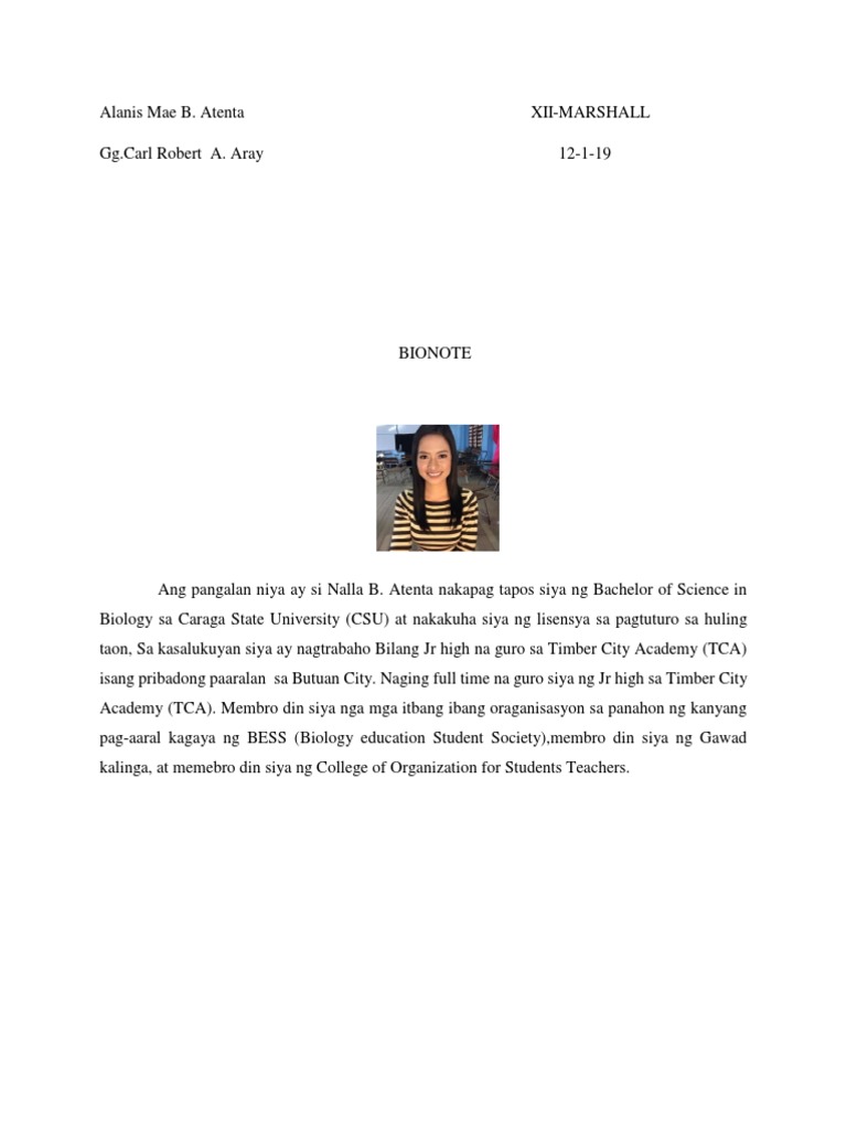 Bionote | PDF