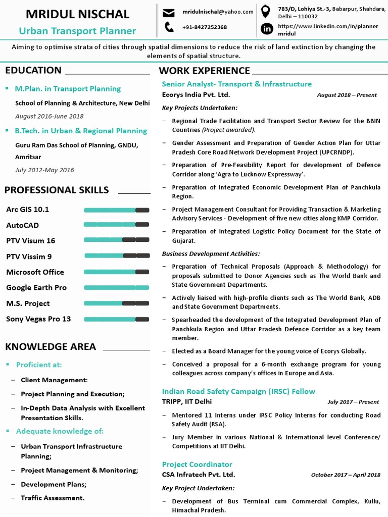 Mridul Nischal - CV | PDF