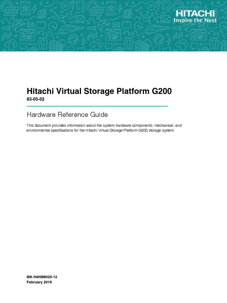 VSP G200 v83 05 02 Hardware Reference MK-94HM8020-12 PDF | PDF | Solid ...