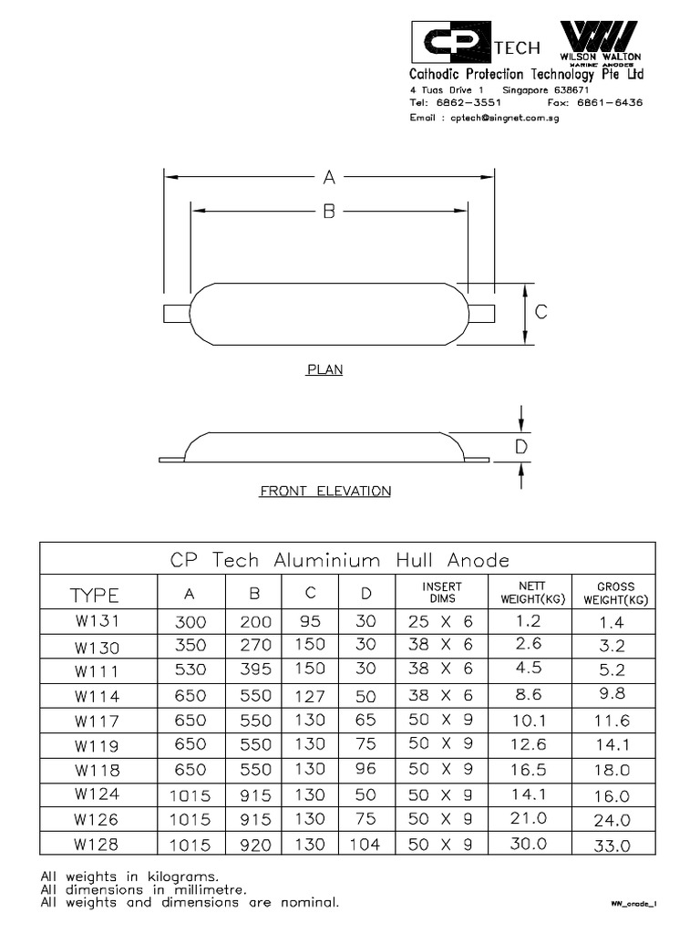 Zinc Anode Catalog PDF | PDF