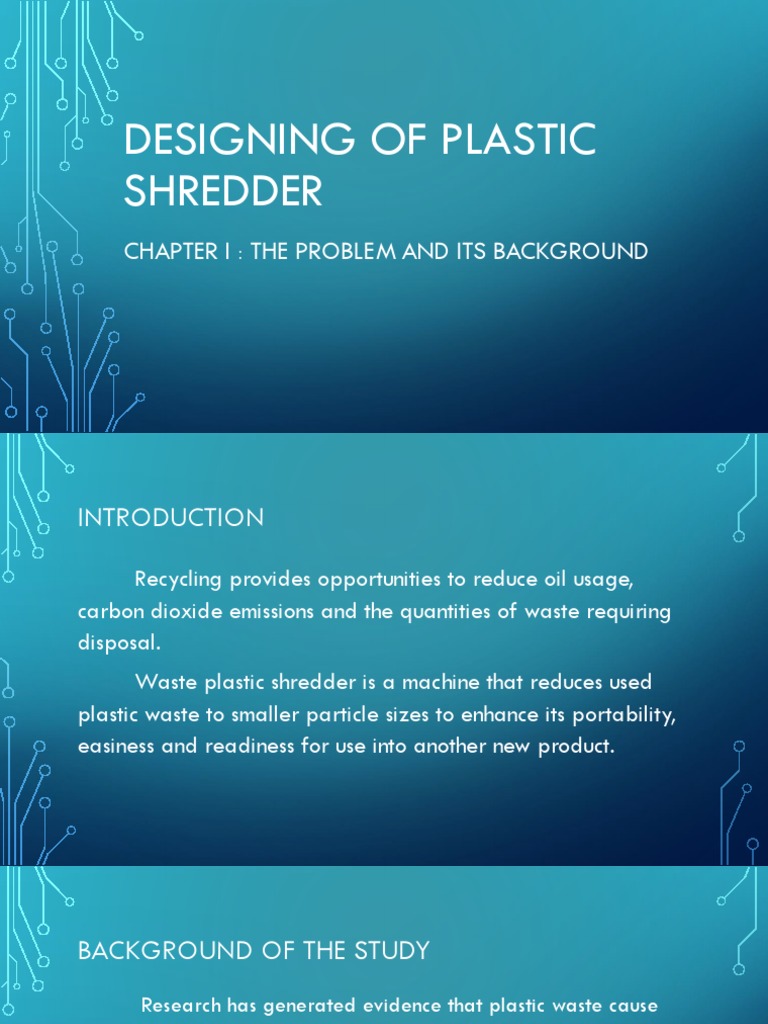 Designing of Plastic Shredder | PDF