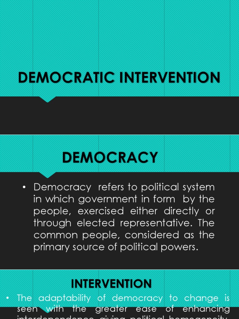 Understanding Democratic Intervention | PDF | Politics | Social Science