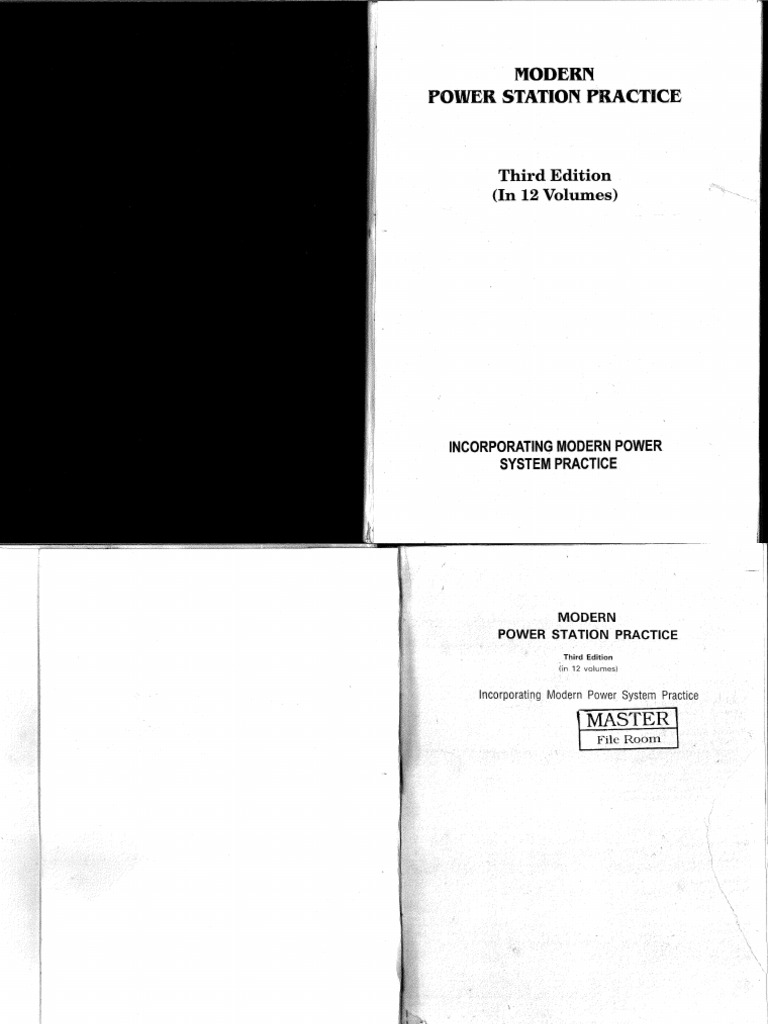 Modern Power Station Practice Volume 1 - Station Commissioning PDF | PDF