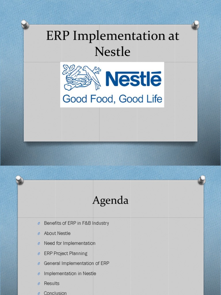 Nestle USA ERP Implementation | PDF