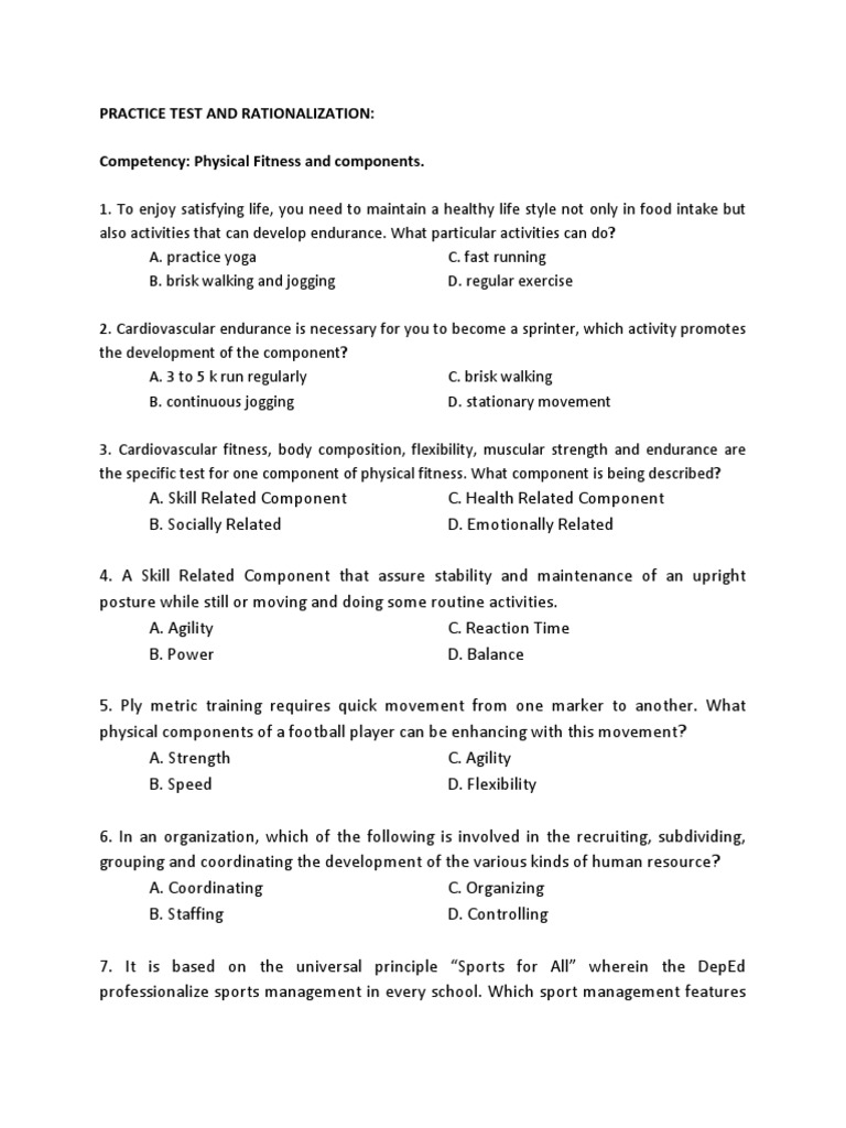 Practice Test and Rationalization | PDF