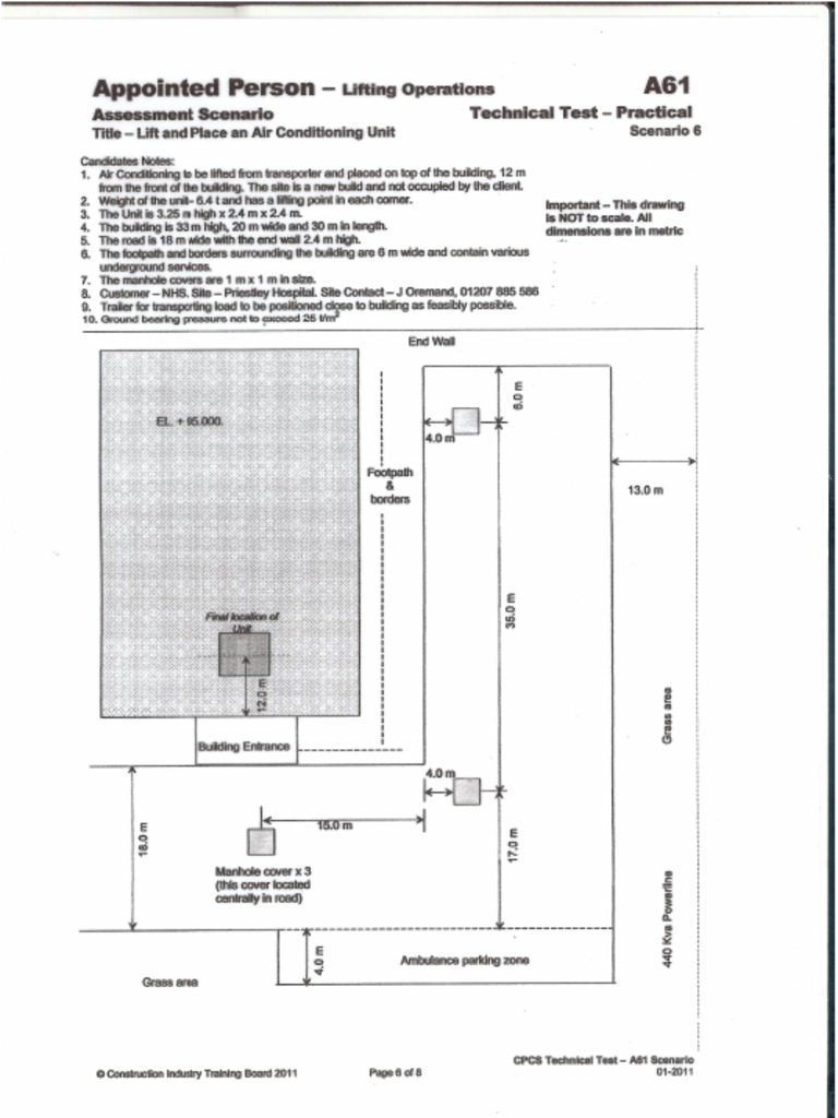 Lift Plan Test Paper | PDF