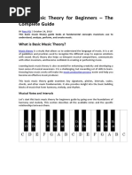 Basic Music Theory For Beginners | PDF | Scale (Music) | Chord (Music)