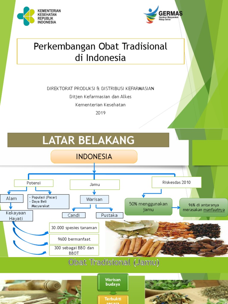 Dit Produksi Distribusi Farmasi Kemkes Perkembangan Obat Tradisional