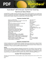 Humiseal 1A33-TDS | PDF | Polyurethane | Viscosity