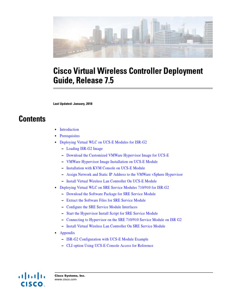 Cisco VirtualWirelessController75 PDF | PDF
