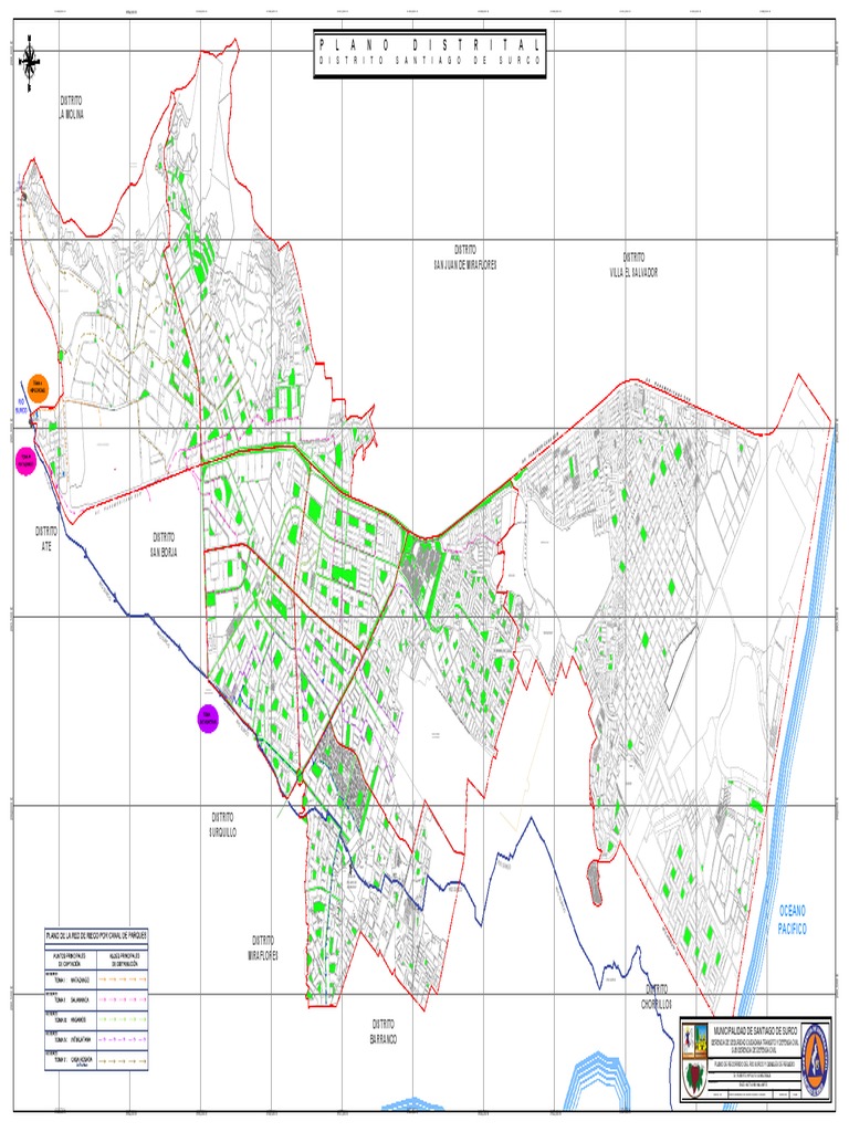 Plano Recorrido Del Rio Surco-Canales de Regadio | PDF