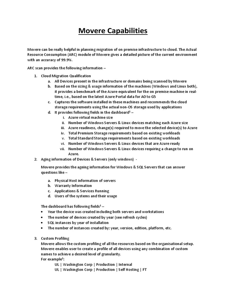 Movere Documentation | PDF