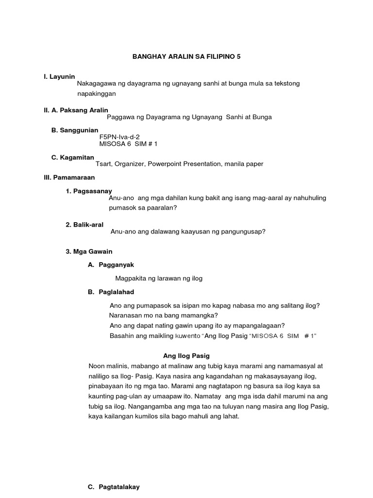 Sanhi at Bunga Grade 5 | PDF