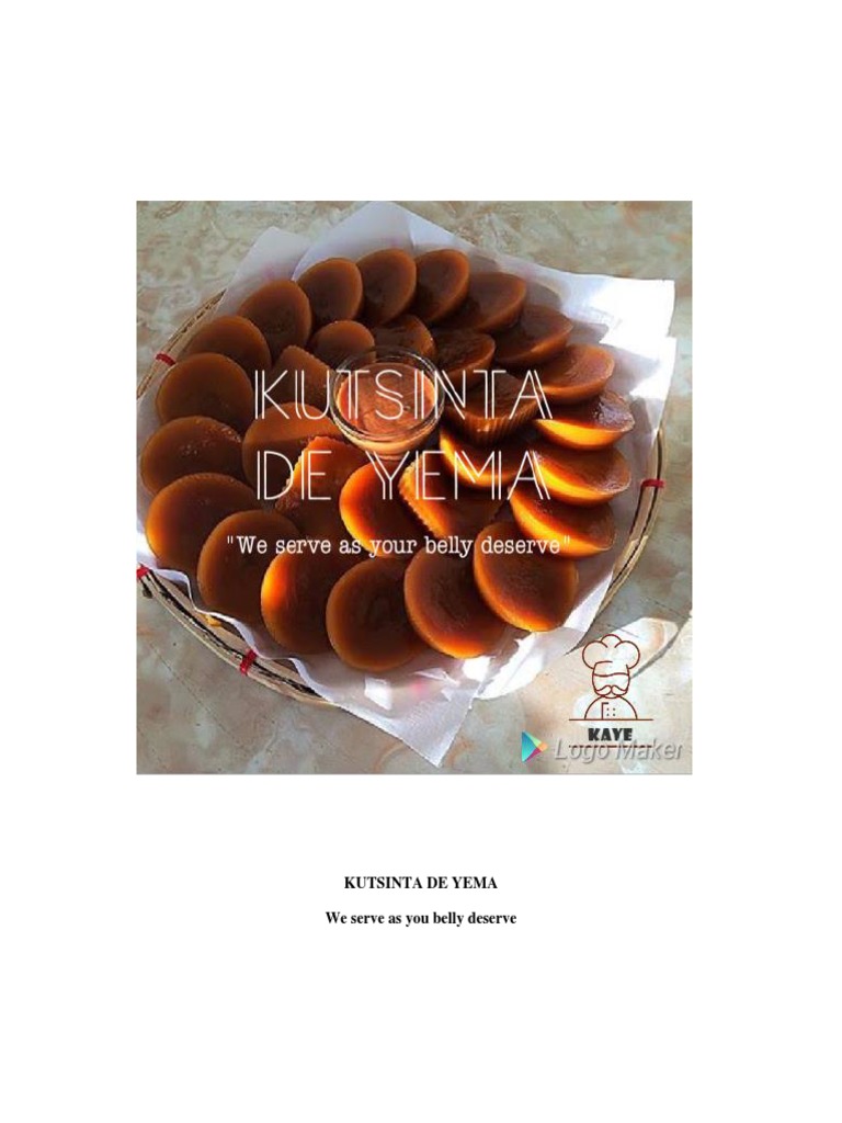 Kutsinta de Yema | PDF | Cooking, Food & Wine