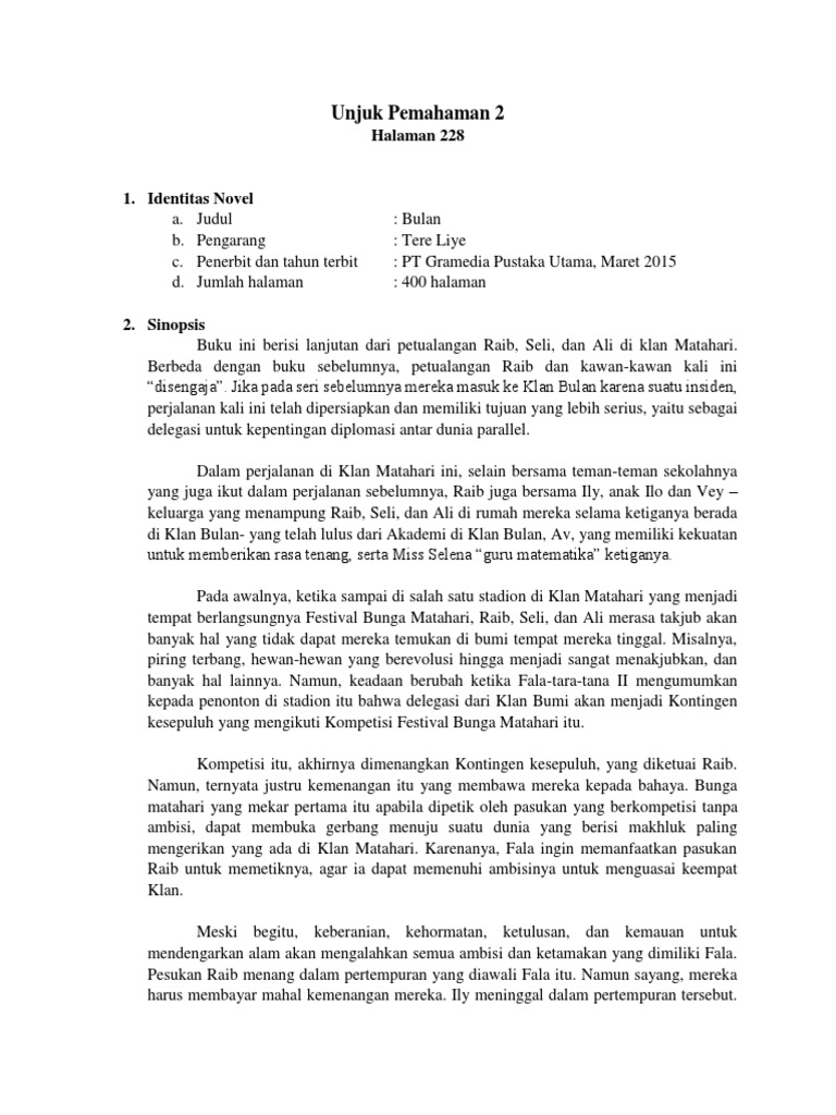 Analisis Identitas Novel | PDF