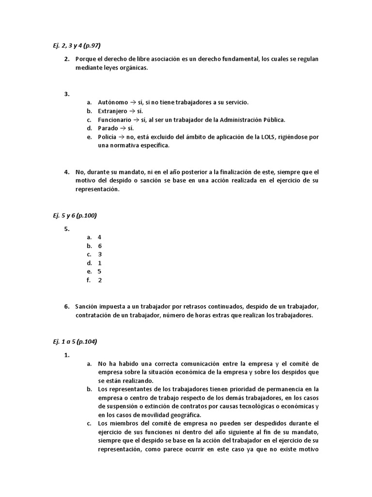 Ejercicios Resueltos T6 FOL | PDF
