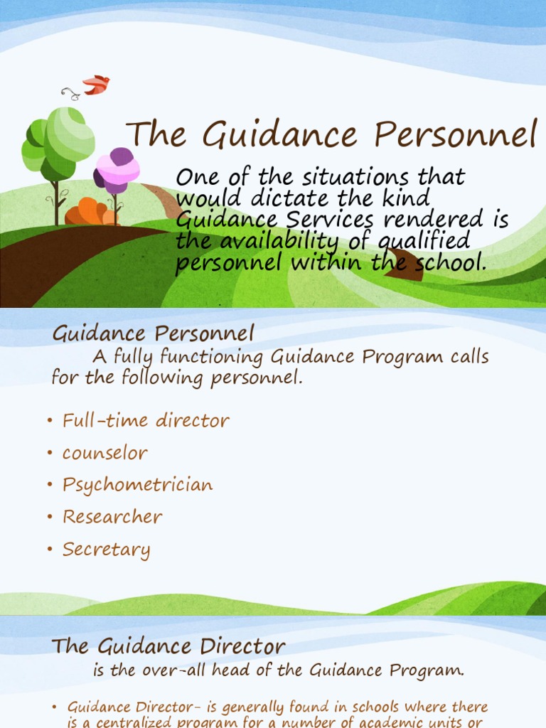 Roles and Functions of Guidance Personnel | PDF | Career & Growth