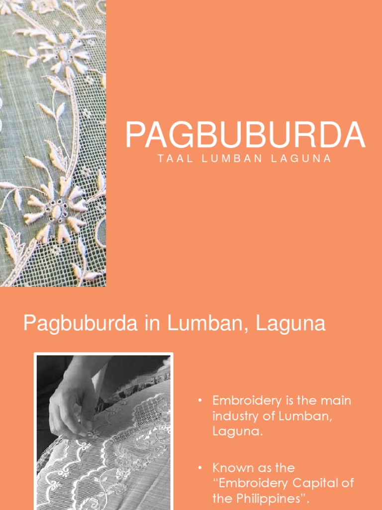 PAGBUBURDA (Fabric Weaving in The Laguna) | PDF | Home & Garden | Art