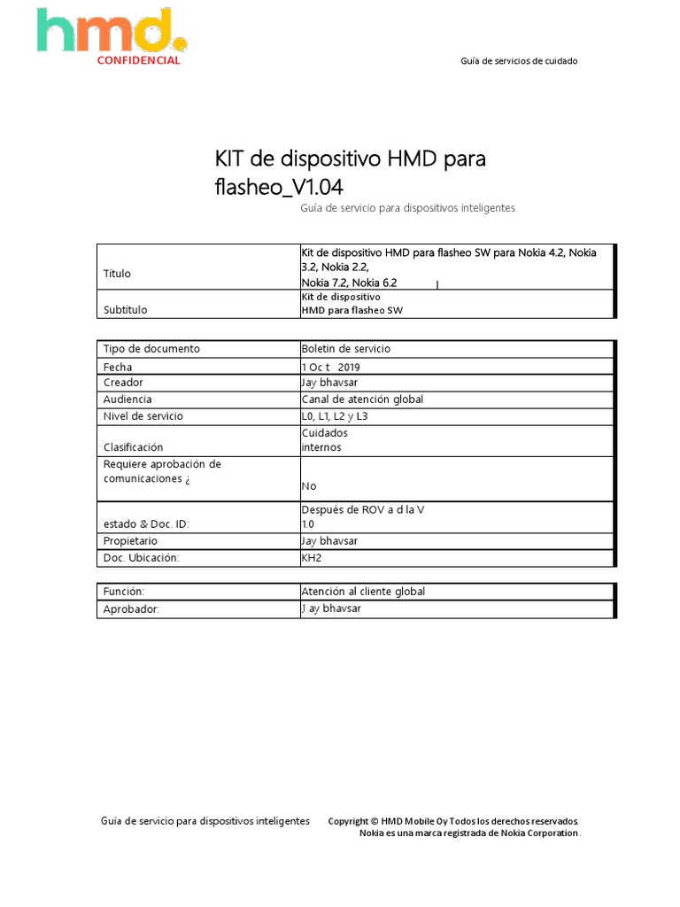 HMD - DeviceKit - Flashing Tool - V1.04 - 03.10.2019 | PDF