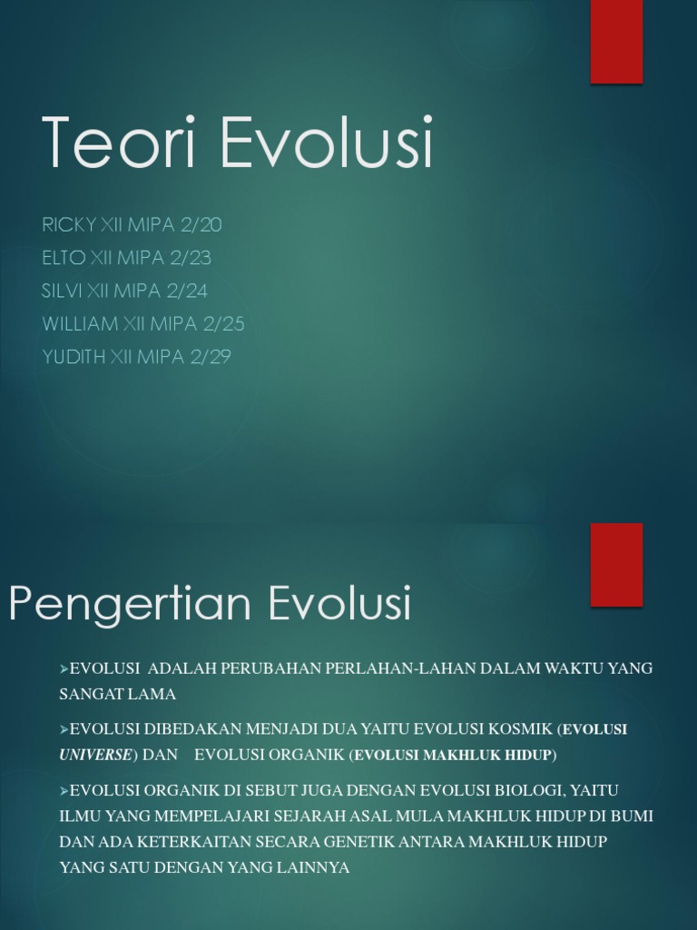 Teori Evolusi | PDF