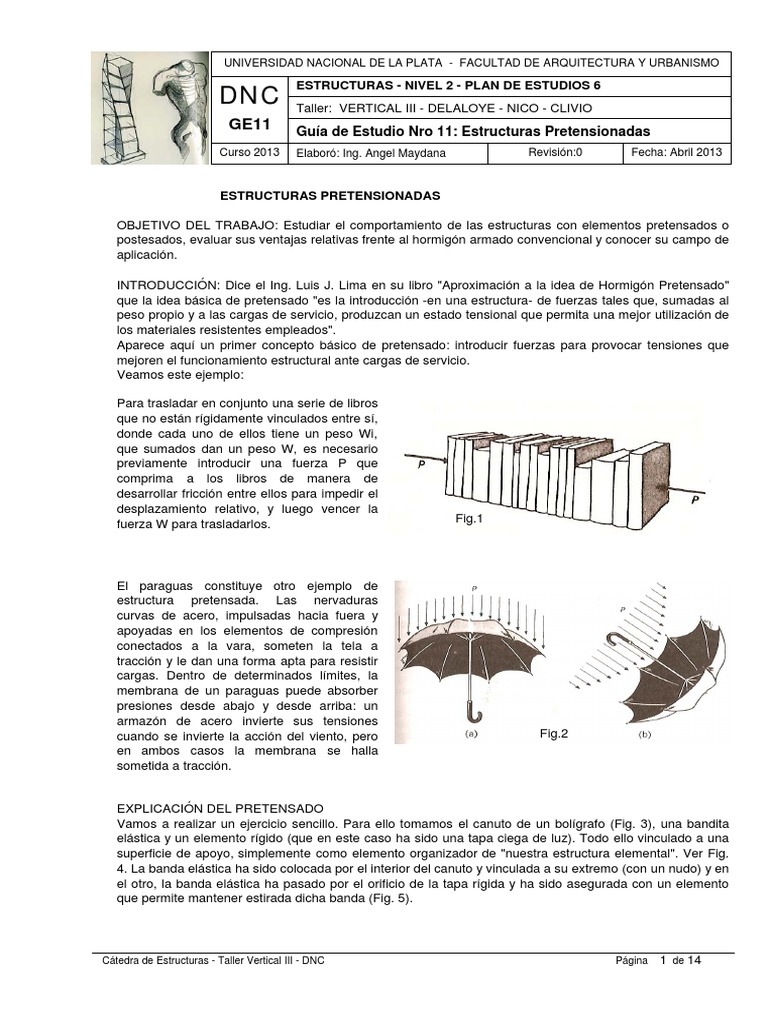 NIVEL II-GE11-Estructuras Pretensionadas PDF | PDF