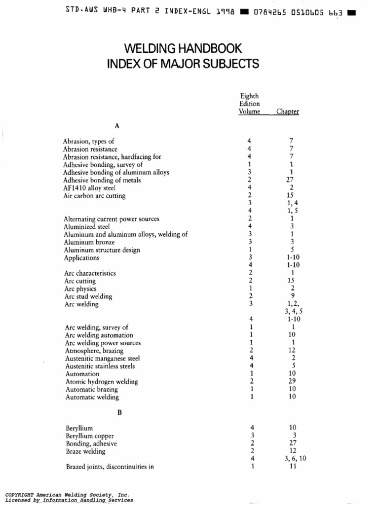 Aws Welding Handbook 2.2 | PDF