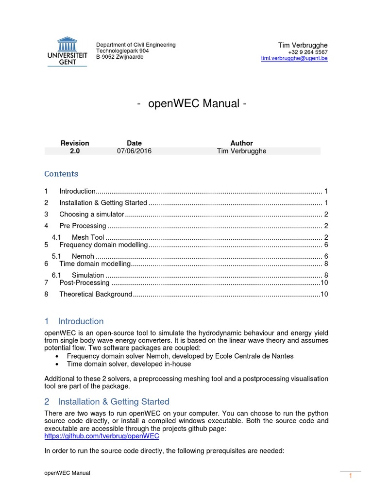 openWEC Simulation Guide | PDF | Teaching Methods & Materials