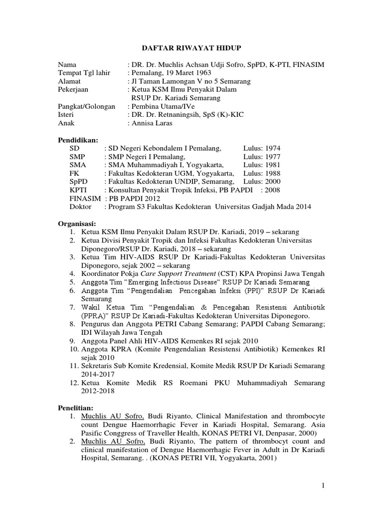 CV DR Muchlis Update | PDF