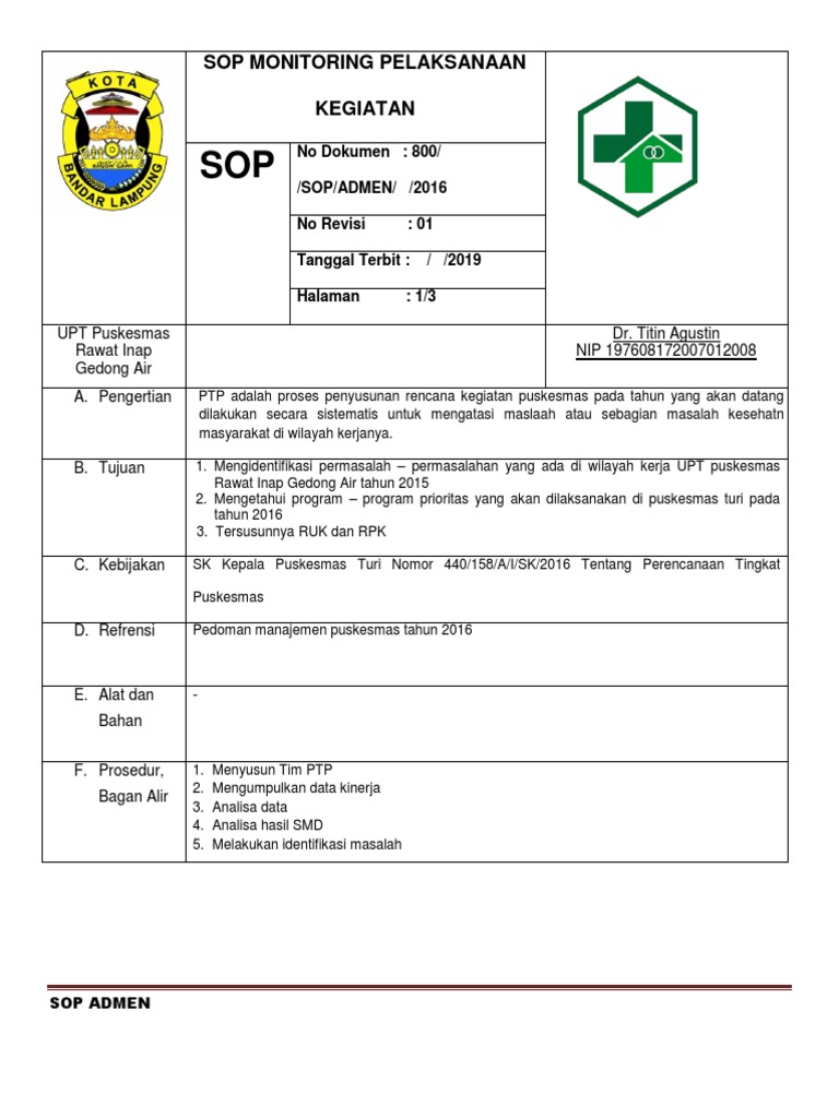 Sop PTP Fix | PDF