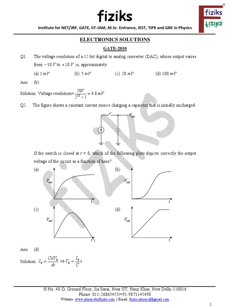 6.electronics GATE | PDF